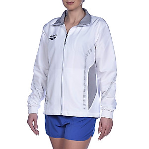 ARENA Standard Team Line Warm-Up Tracksuit Lightweight Athletic Pants, White-Jacket, XL