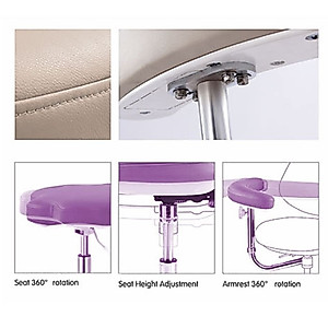 Super Dental Medical Mobile Chair Nurse's Stools with Backrest PU Leather SD90B