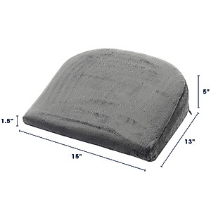 Cheer Collection Memory Foam Maternity Wedge Cushion | Pregnancy Pain Relief Belly Support Pillow with Removable Microplush Washable Cover