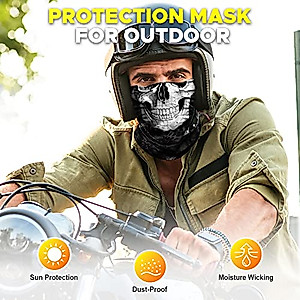 JOEYOUNG Headwear, Bandana, Neck Gaiter Head Wrap Headband Balaclava Magic Scarf