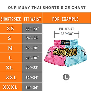 NAMAZU Muay Thai Shorts for Men and Women, High Grade MMA Gym Boxing Kickboxing Shorts Workout Training Grappling Martial Arts Fight Shorts Clothing.