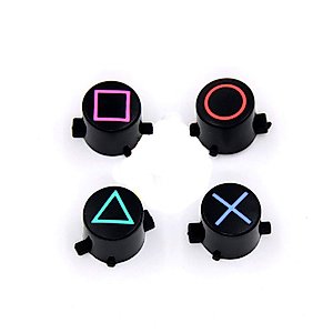 Replacement Full Button L1 R1 L2 R2 Trigger Buttons ABXY Button Controller Repair for Sony Playstation 4 PS4 1000 1100 Controller