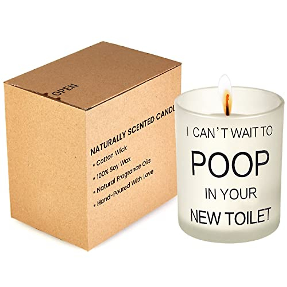 House Warming Gifts New Home Gifts for Home Housewarming Gift Gag Gifts for Housewarming Gifts for New House Warming Gift, Orchid Scented Candles 7oz Funny Gifts for Men Friend Gifts for Women