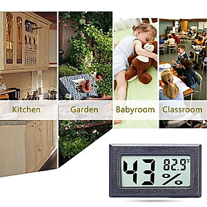 Goabroa Mini Hygrometer Thermometer Digital Indoor Humidity Gauge Monitor with Temperature Meter Sensor Fahrenheit (℉)