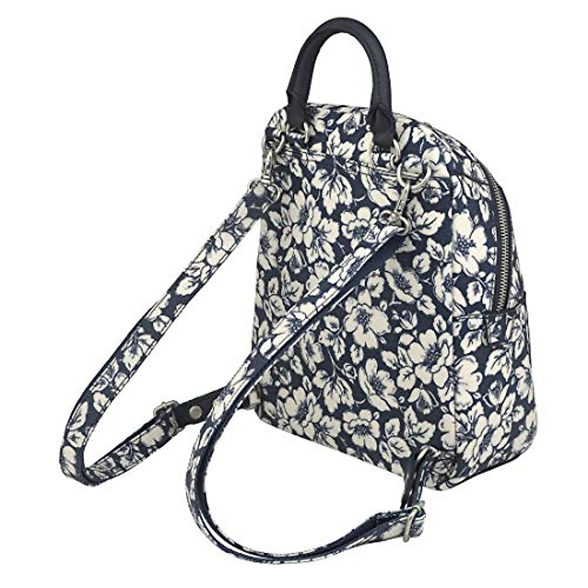 Cath Kidston Smart Zipped Backpack Didworth Flowers Navy