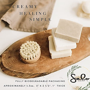 Salo Soap's Natural Womens Bar Soap Body Wash with Goat Milk Soap, Vanilla, Floral, Honey Oatmeal, Brown Sugar, Fig Coconut Oil, Olive Oil, Fragrance Oils, Shea Butter, face soap, whole body soap