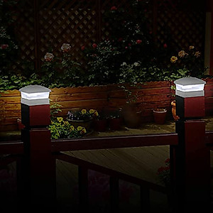 JSBDPHW Modern Minimalist LED Pillar Lamp Outdoor Solar Column Light Waterproof IP65 Villa Courtyard Post Light Garden Wall Decorative Lighting Fixtures