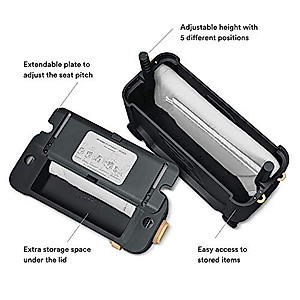 JetKids by Stokke BedBox, Lunar Eclipse - Kid's Ride-On Suitcase & In-Flight Bed - Help Your Child Relax & Sleep on the Plane - Approved by Many Airlines - Best for Ages 3-7