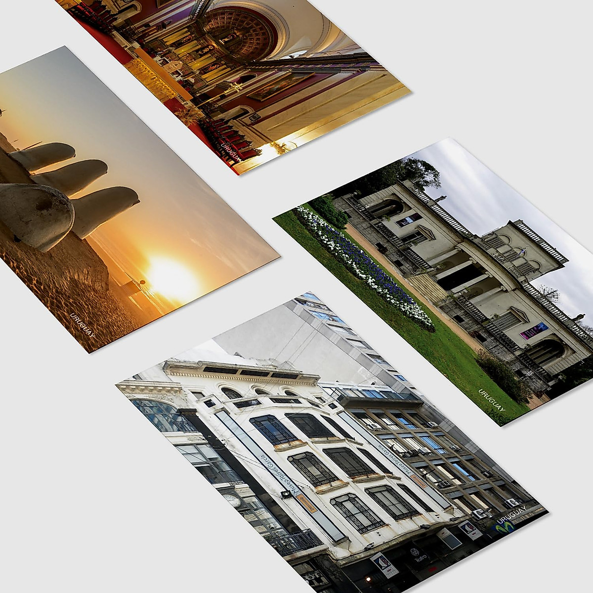 Dear Mapper Uruguay City Landscape Postcards Pack 20pc/Set Postcards From Around The World Greeting Cards for Business World Travel Postcard for Mailing Decor Gift