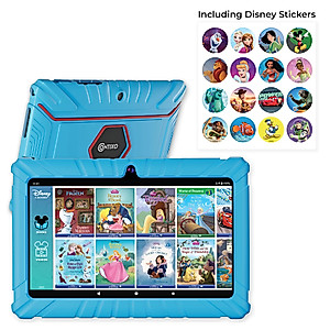 Contixo Kids Tablet V8, 7-inch HD, Ages 3-7, Toddler Tablet with Camera, Parental Control - Android 11, 16GB, WiFi, Learning Tablet for Children, 50+ Disney Storybooks Apps and Kid-Proof Case, Blue