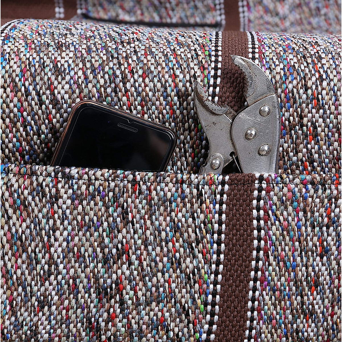 West Coast Auto Universal Baja Saddle Blanket Bench Full Size Seat Cover Fits Ford, Chevrolet, Dodge, and Full Size Pickup Trucks (Brown)