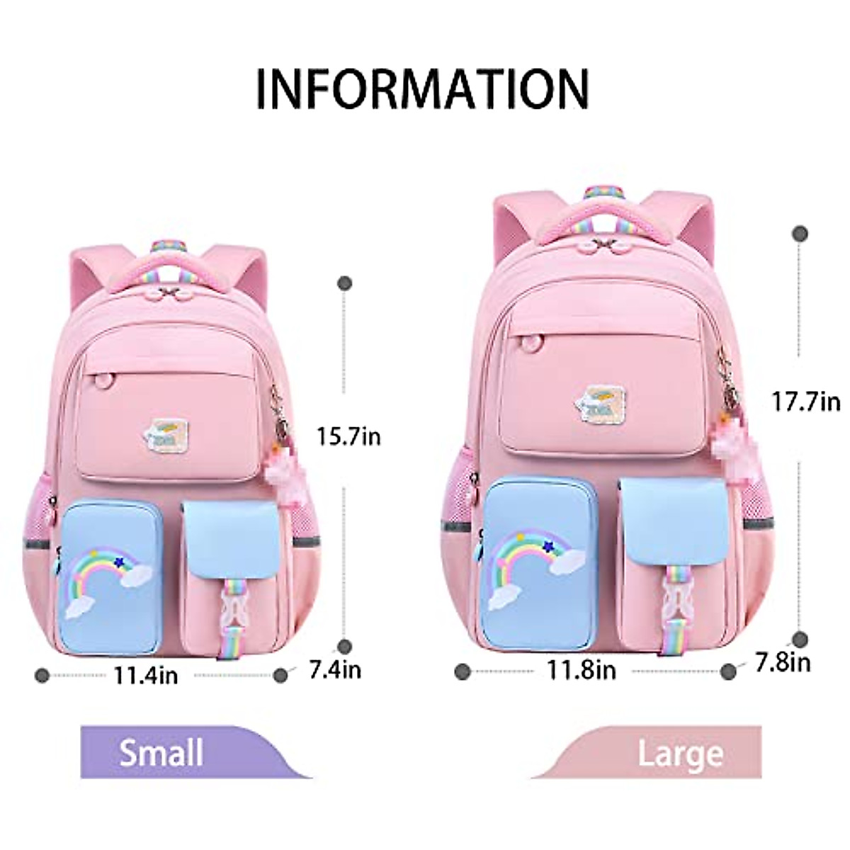 KTamiran Cute Backpack Travel Backpacks Bookbag for Women & Men Boys Girls School College Students Backpack Durable Water Resistant
