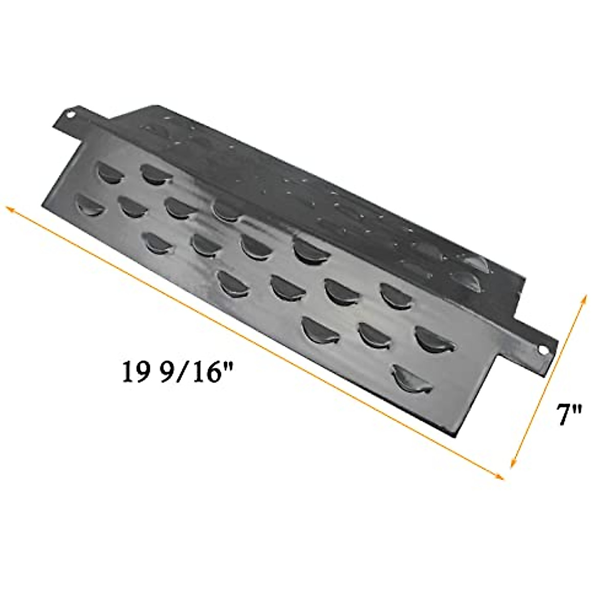 Htanch PN6411 (1-pack) 19-9/16" Porcelain Steel Heat Plate for Aussie 7710.8.641, 7710S8.641 Gas Grill Models