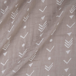 Tadpoles 100% Cotton 3 Pack Swaddle Muslin Receiving Blanket for Boys and Girls with Printed Small Arrows Natural and Cream, 45 x 45 inch