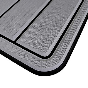 Castaway Customs SeaDek Foam Yeti Seat Cushion | 3M Adhesive Backing | Cooler Pad Accessory | Washable & Durable | Fits Roadie 20 QT (Storm Gray/Black)