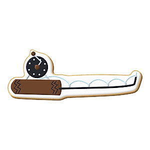 Fishing Pole Cookie Cutter 6 Inch - Made in the USA – Foose Cookie Cutters Tin Plated Steel Fishing Pole Cookie Mold
