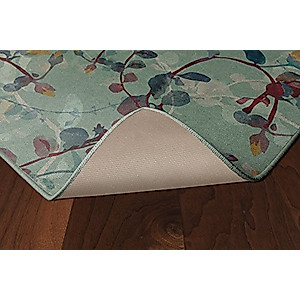 Brumlow Mills Catalina Fall Green Floral Area Rug for Home Decor, Living Room Carpet, Kitchen Mat, Patio or Entryway Rug, 3'4 x 5'