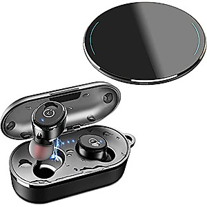 TOZO W1 Wireless Charger Black & T10 Wireless Earbuds Black
