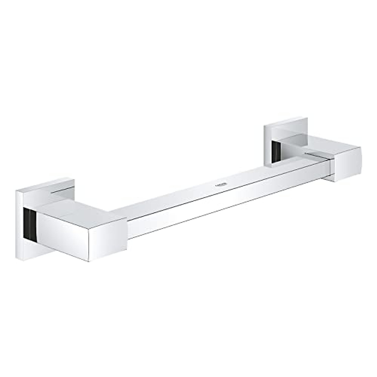 GROHE Start Cube Grip Bar – Bathroom Wall Mounted Bathtub or Shower Handle (Metal Material, Concealed Fastening, Including Screws and Dowels, Durable Sparkling Sheen), Size 354 mm, Chrome, 41094000