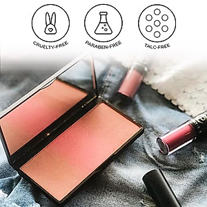 Bronzed and Beautiful Pressed Makeup Powder by Pure Cosmetics – All-in-One, Ombre Mineral-Based Highlighter, Blush, Contour, Bronzer & Glow Kit - Easy to Blend for Cheeks, Eyes & Face - Cruelty-Free