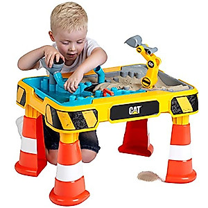 Klein Theo CAT Sand and Play Table Premium Toys for Kids Ages 3 Years & Up