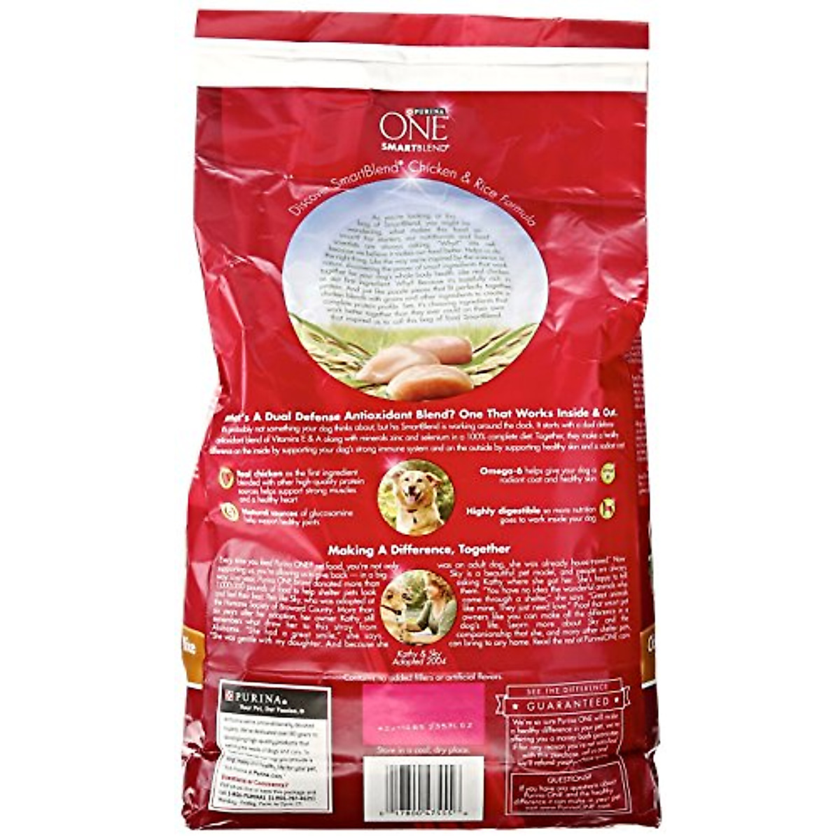 Purina One Dry Dog Food Chicken and Rice Formula, 4 lb