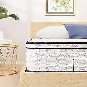 Irvine Home Collection King Adjustable Base with 12 Inch Gel Memory Foam Mattress | Dual Massage | Underbed Light | Wireless Remote | USB Ports | Zero Gravity