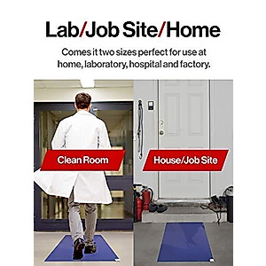 IPRIMIO Premium Sticky Door Mats - 0.04mm Thick – 18”x 36" - 4 Pack of 30 Sheets - Sticky Floor Peel Off mat Clean Room Laboratory, Hospitals, Office, Construction, Home, Clinics