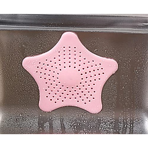 HLLMX, LLMX 4 PCS Starfish Hair Catcher Bathroom Drainage Net Kitchen Filter Cover Bathtub Drainage Net Hair Catcher Is Used To Prevent Blockage Of Kitchen And Bathroom Drainage Outlets