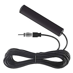 Universal Car Radio Antenna Car Stereo AM FM Hidden Windshield Adhesive Mount Patch Antenna for Vehicle Truck SUV Car Stereo in Dash Head Unit CD Media Receiver Player Audio HD Radio Player Amplifier