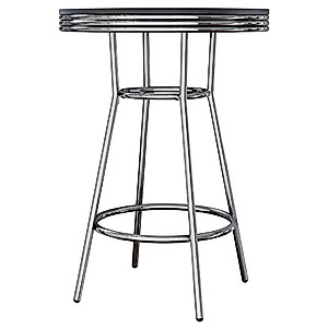 Winsome Wood Summit Dining, Black, Pub Table