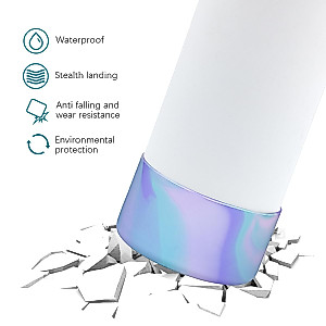 HEYSKAY Protective Flask Silicone Boot 32oz 40oz for Wide Mouth Hydro Flask Water Bottle Bottom Cover Base, and Compatible with Yeti, Simple Modern and Other Water Bottle with 3.56inch Bottom Diameter