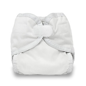 Thirsties Reusable Cloth Diaper Cover, Hook & Loop Closure, White, X-Small