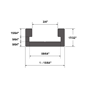 POWERTEC 71156 Aluminum T-Track 48 Inch Combo with Aluminum Miter T-Bar, 1 Set, For Benchtop Table Saws, Router Tables, Band Saws
