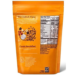 pori Good & Gather Salted Caramel Granola with Whole Rolled Oats and Naturally Flavored 12 Oz (1 Pack)