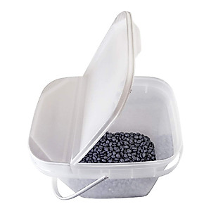 Waxness Clear Plastic Empty Container for Refill Wax Beads 1 Gallon