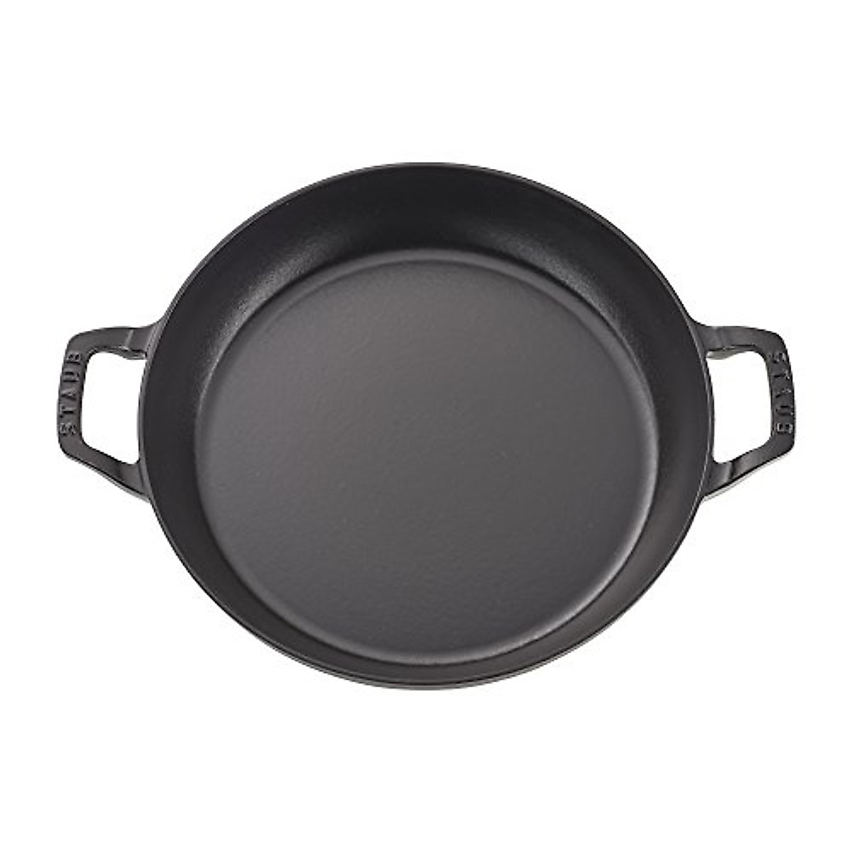 STAUB Braiser with Glass Lid, 3.5-Qt, Matte Black