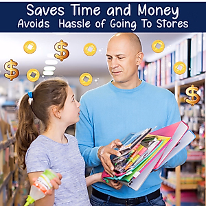 Lincia 156 Pack High School Back to School Supply Kits Essentials for High Schooler Utiles Escolares Supply Kits Back to School Essentials School Supply Boxes School Essentials Bundle Spiral Notebooks