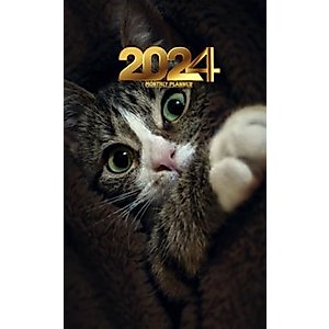 2024 Monthly Planner: Small 1 Year Calendar Schedule Organizer Start January 2024 to December 2024 with Holidays|Includes Place for Contacts, Notes, Important Dates, and Passwords