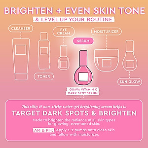 Glow Recipe Guava Vitamin C Face Serum - Dark Spot Korean Brightening Serum for Face with Tranexamic, Ferulic Acid & Vitamin E for Even Tone & Glowing Skin - Stable Vitamin C Skin Care (30ml)