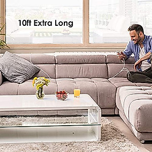 Multi Charging Cable, 10ft 2Pack Multi Phone Charger Cable Braided Universal 3 in 1 Charging Cord Extra Long Multiple USB Cable with USB C, Micro USB Port Connectors for Cell Phones and More