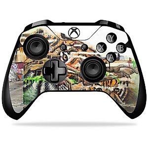 MightySkins Skin Compatible with Microsoft Xbox One X Controller - Tiger Eyes | Protective, Durable, and Unique Vinyl Decal wrap cover | Easy to Apply, Remove, and Change Styles | Made in The USA
