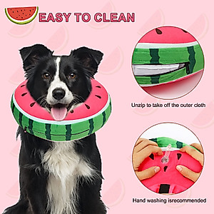 Dog Cone for Large Medium Small Dogs and Cats, Inflatable Dog Donut Collar Cone Soft Recovery Cones for Dogs After Surgery, Adjustable E Collar Does not Block Pet Vision