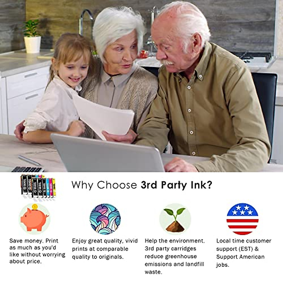 Limeink 12 Pack Remanufactured 564XL New Generation Ink Cartridges Set (4 Black 2 Photo Black 2 Cyan 2 Magenta 2 Yellow) for HP Photosmart 5510 5520 6510 6520 7510 7515 7520 7525 B8550 C5300 Printers