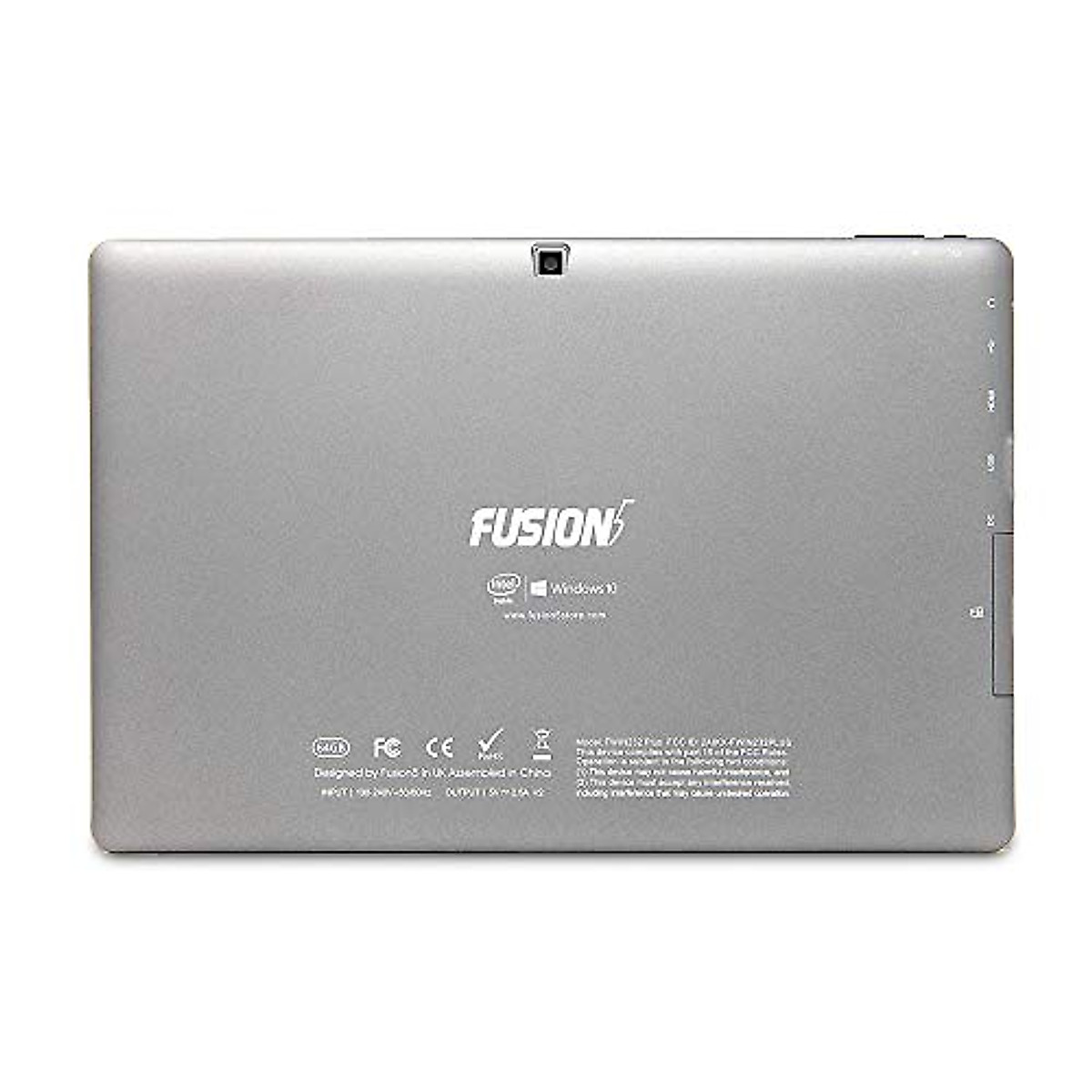 Fusion5 10" Windows 11 Pro FWIN232 Plus S1 Ultra Slim Windows Tablet PC - (4GB RAM, USB 3.0, Micro HDMI, Intel Quad-Core CPU, IPS HD Display, 5MP and 2MP Cameras, Bluetooth 4.0, Windows 11) (64GB)