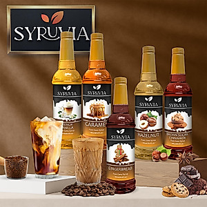 Syruvia Pumpkin Spice Syrup for Coffee 25.4 Ounces Pumpkin Spice Flavored Coffee Syrup
