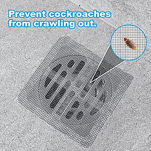 120 Pcs 4" X 4" Disposable Shower Drain Hair Catcher, Bathroom Drain Hair Catcher,Drain Mesh Cover, Drain Mesh Strainer. Suitable for bathrooms, Laundry Rooms, bathtubs, Kitchens, Sinks