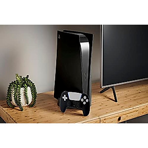 PEYANZ ＰS5 Console Cover Fit for Digital Edition, ABS Shell, Replacement Faceplate, Anti-Scratch Dustproof, with Extra Free Controller Stickers or Covers (Black)