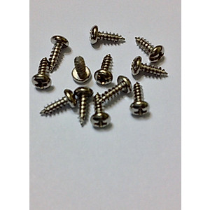 12 Pack #2 x 1/4 inch Small Phillips Guitar Truss Rod Cover Screws Nickel