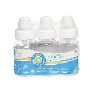 Evenflo 3 Pack Classic Glass Bottle, 4-Ounce